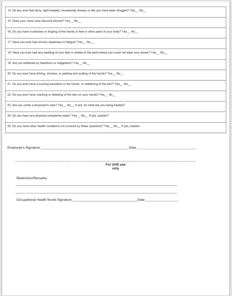 HM5205 - Formaldehyde Exposure - UT System Policies